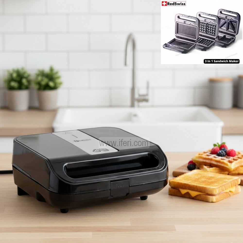 RedSwiss 3 in 1 1000-Watt Sandwich Maker RSWM-0311 – iferi.com