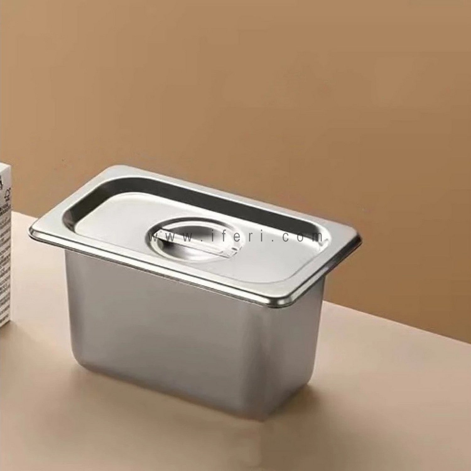 7 Inch 1/9 Stainless Steel 4 Inch Deep Food Pan with Lid SN1/6-4 ...