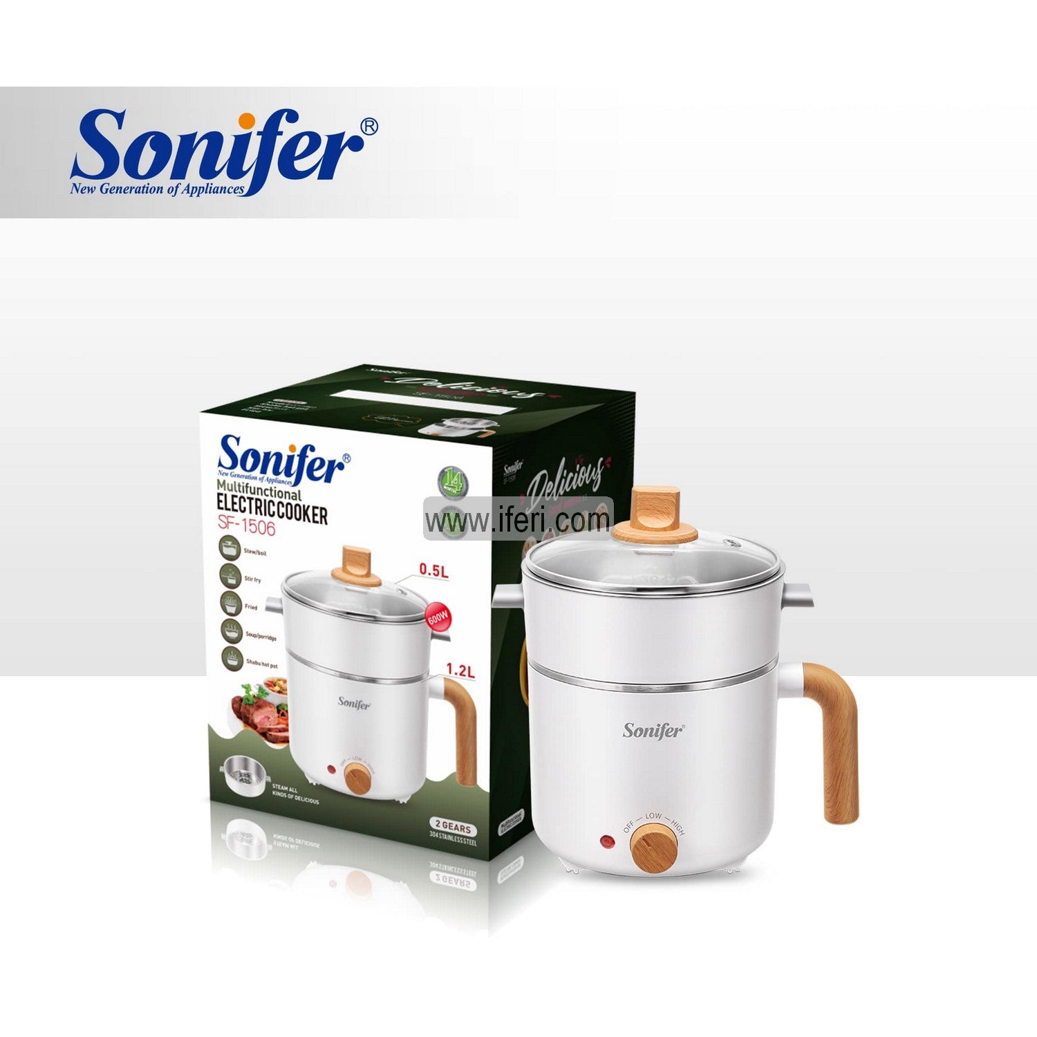 Sonifer 600W Multifunctional Electric cooker SF-1506 – iferi.com