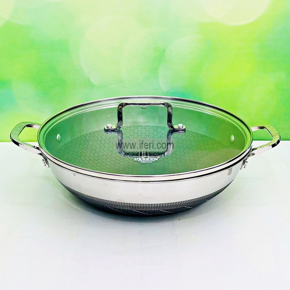 30cm Uncoated Honeycomb Design Stainless Steel Non-Stick Cookware / Ka ...