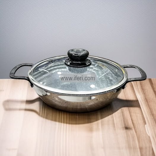 28cm SKB Stainless Steel Non-stick Marble Coating Karai / Cookware wit ...