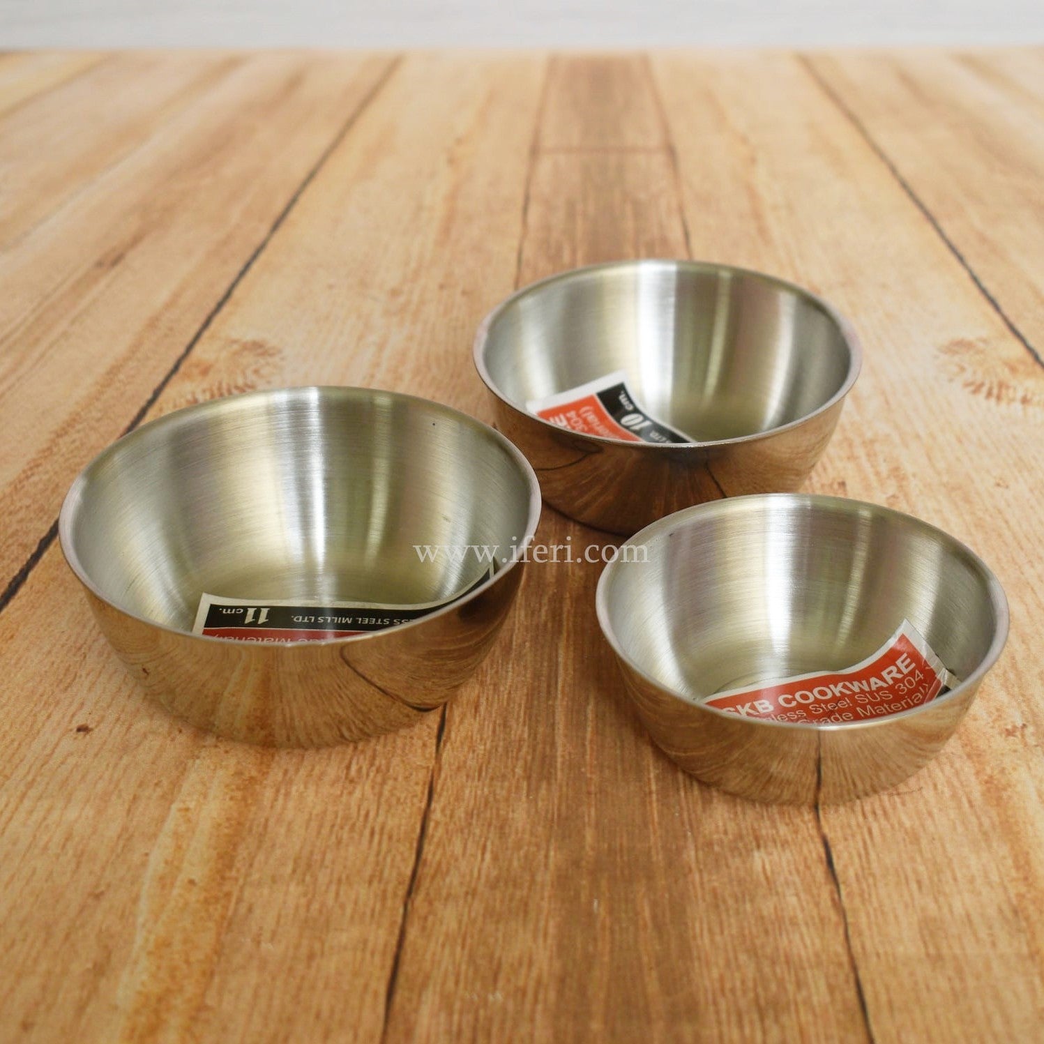 3 Pcs SKB Stainless Steel Small Bowl Set SN0010 – iferi.com