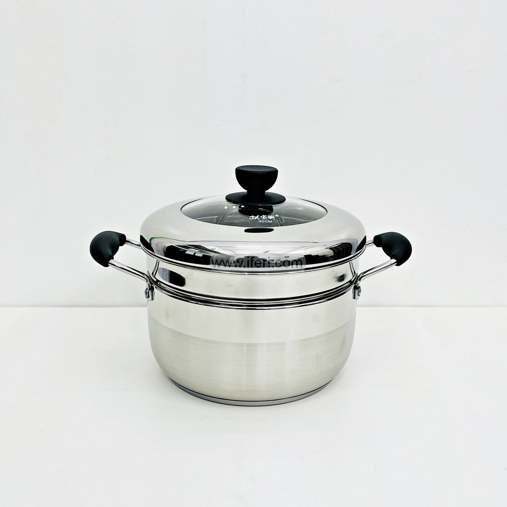 24cm Stainless Steel Food Steamer with Lid RY2896 – iferi.com