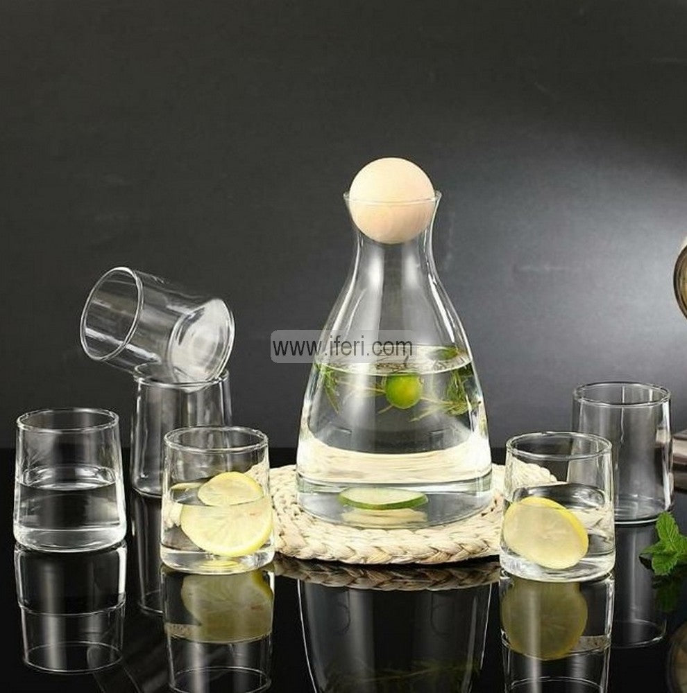 7 Pcs Borosilicate Glass Water Juice Jug & Glass Set MN0091 – iferi.com