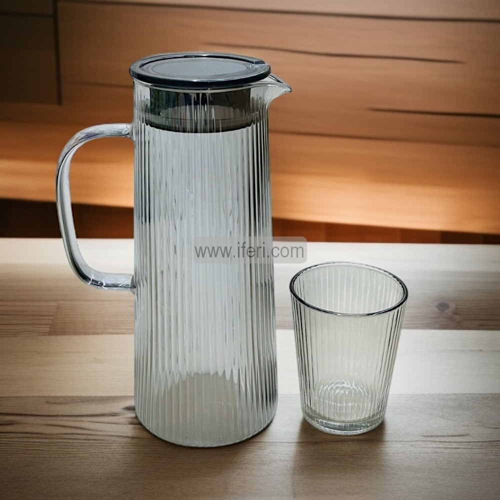 7 Pcs Glass Water Juice jug & Glass Set SGR0111 – iferi.com