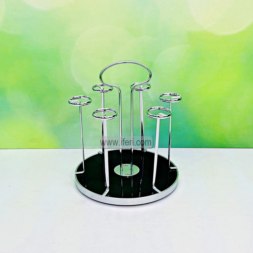 6 Hook Metal Revolving Glass Stand ALP2220 – iferi.com