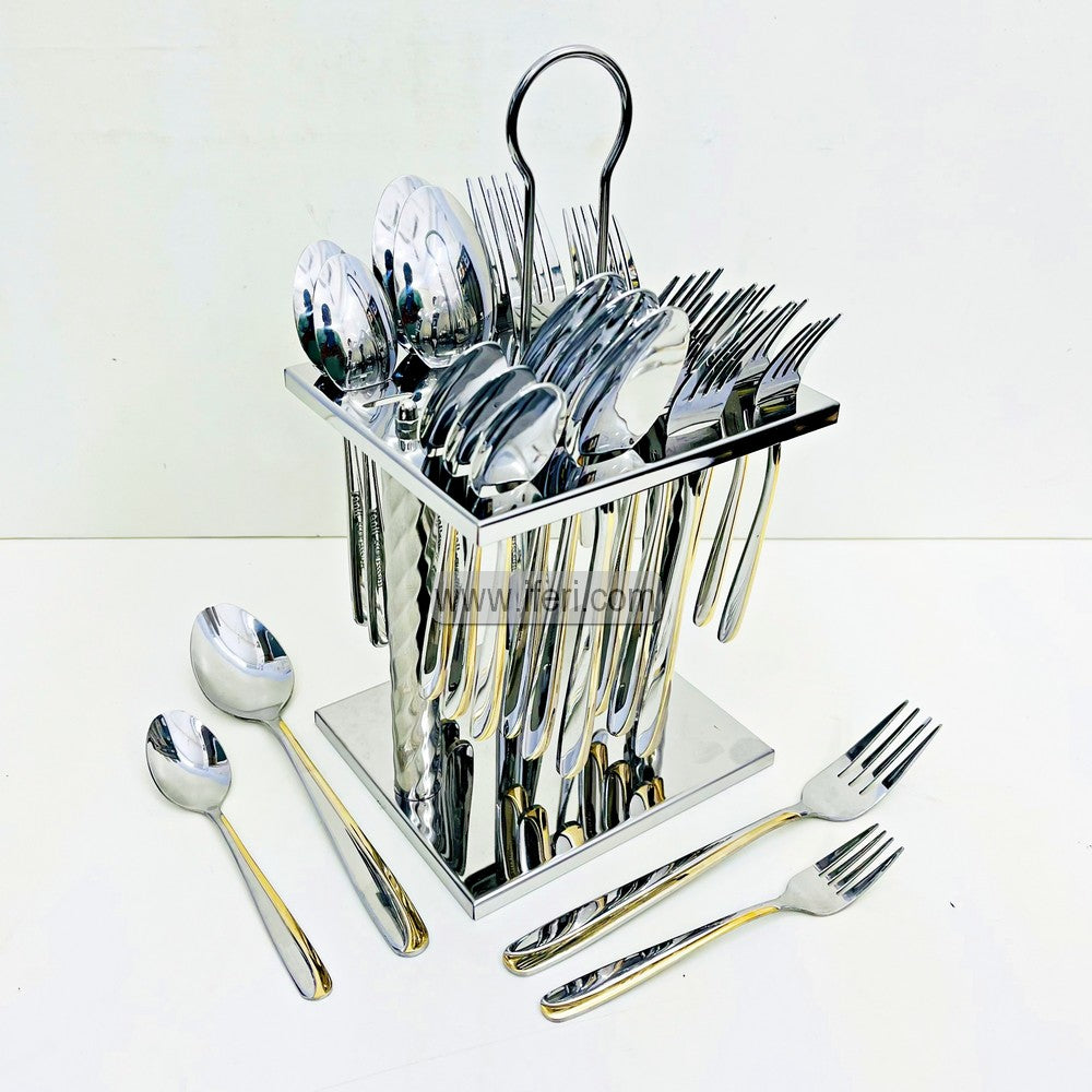 24 Pcs Stainless Steel Cutlery Set with Stand TG1745 – iferi.com