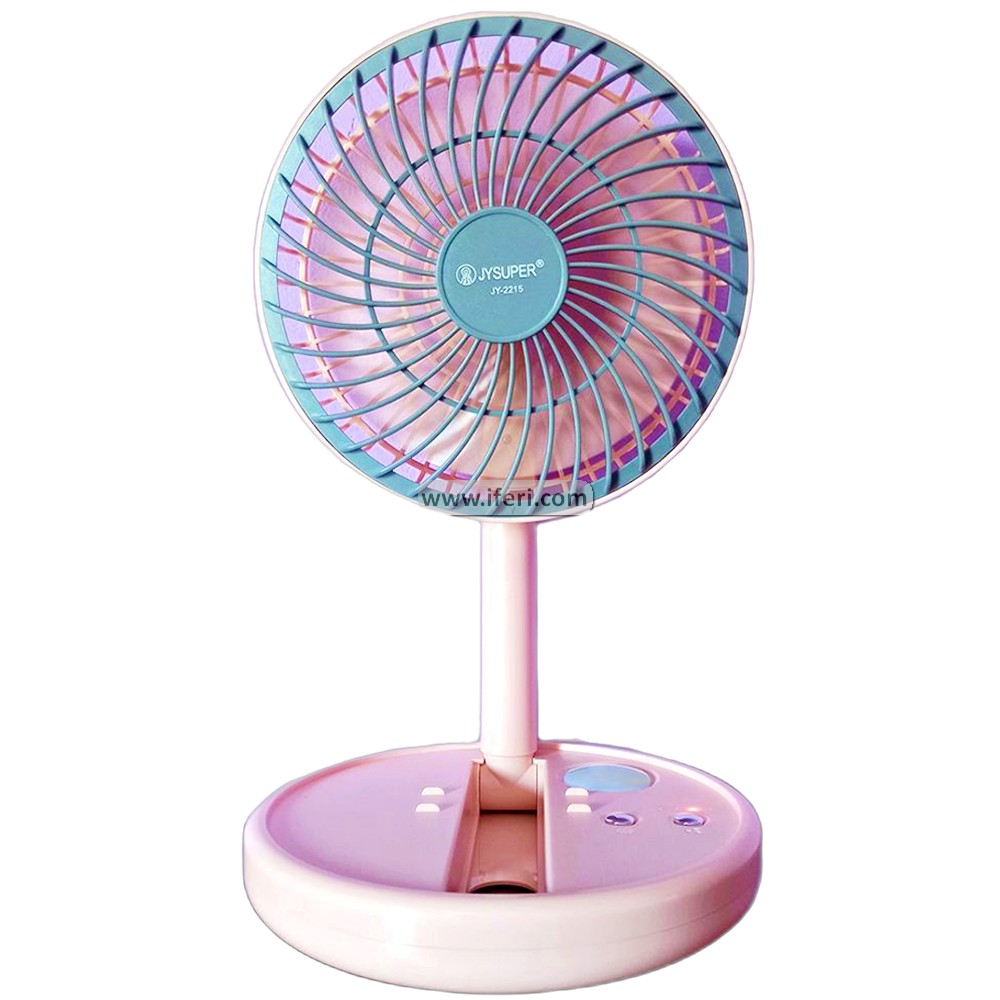 JYSUPER Professional Rechargeable Fan With LED JY-2215 OBD0013 – iferi.com