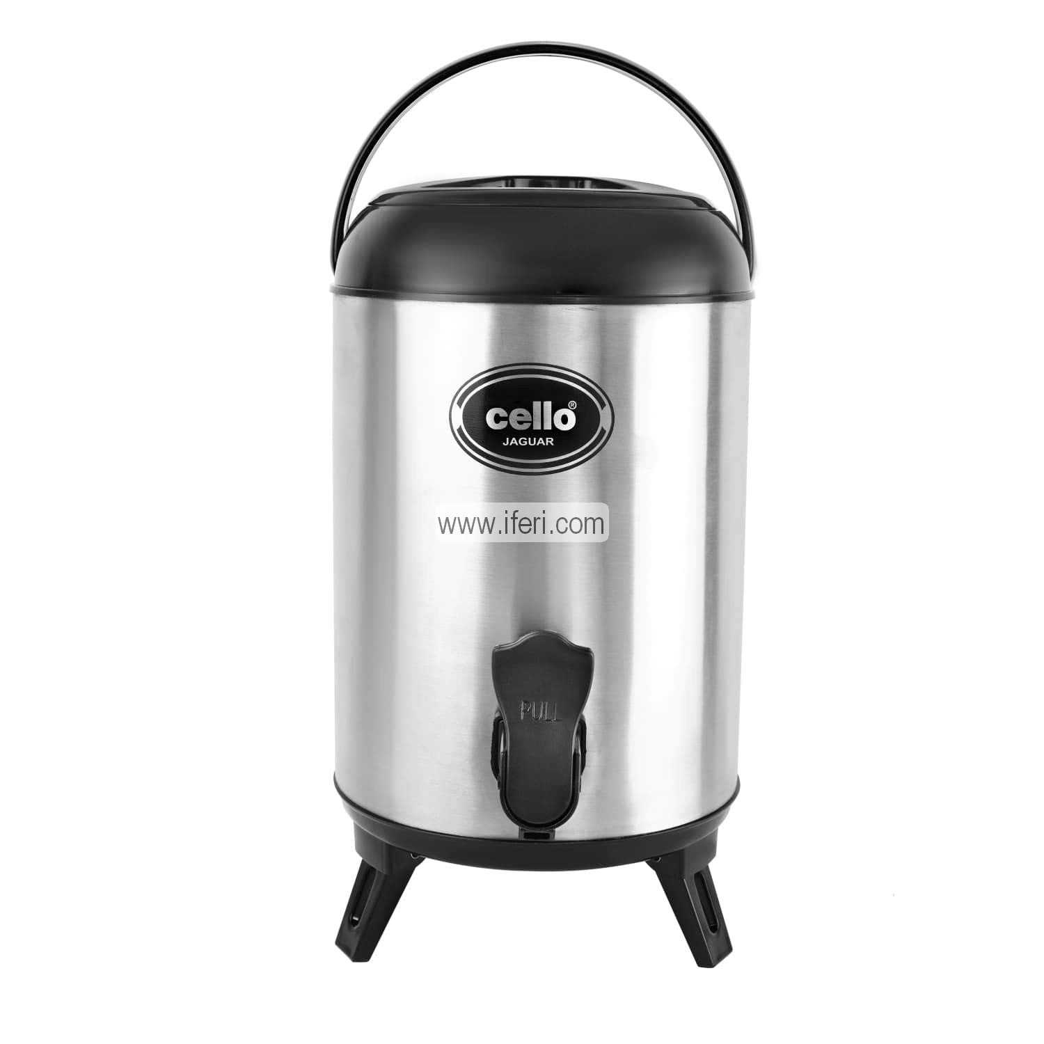 8 Liter Cello Jaguar Stainless Steel Insulated Water Jug with Tap ALM6 ...